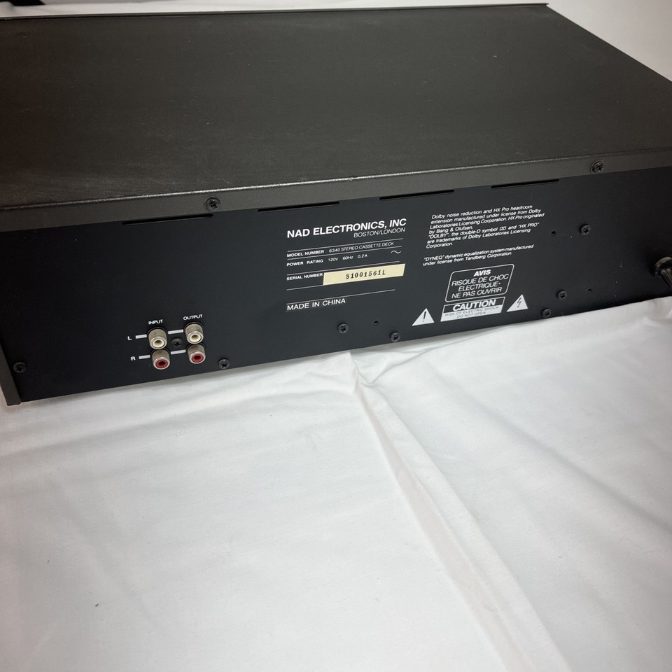 Nad 6340 Stereo Cassette Deck..Powers Up Only, ..Parts, Repair, Restore ...