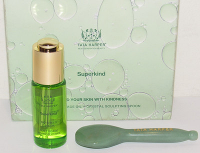 Tata Harper Set Superkind Bio-Shield Face Oil 1 Oz + Crystal Sculpting ...