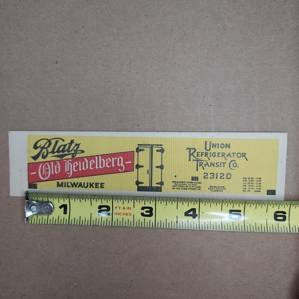 HO Scale Vintage Set of Box Car Side Panels Train Blatz Beer Union ...