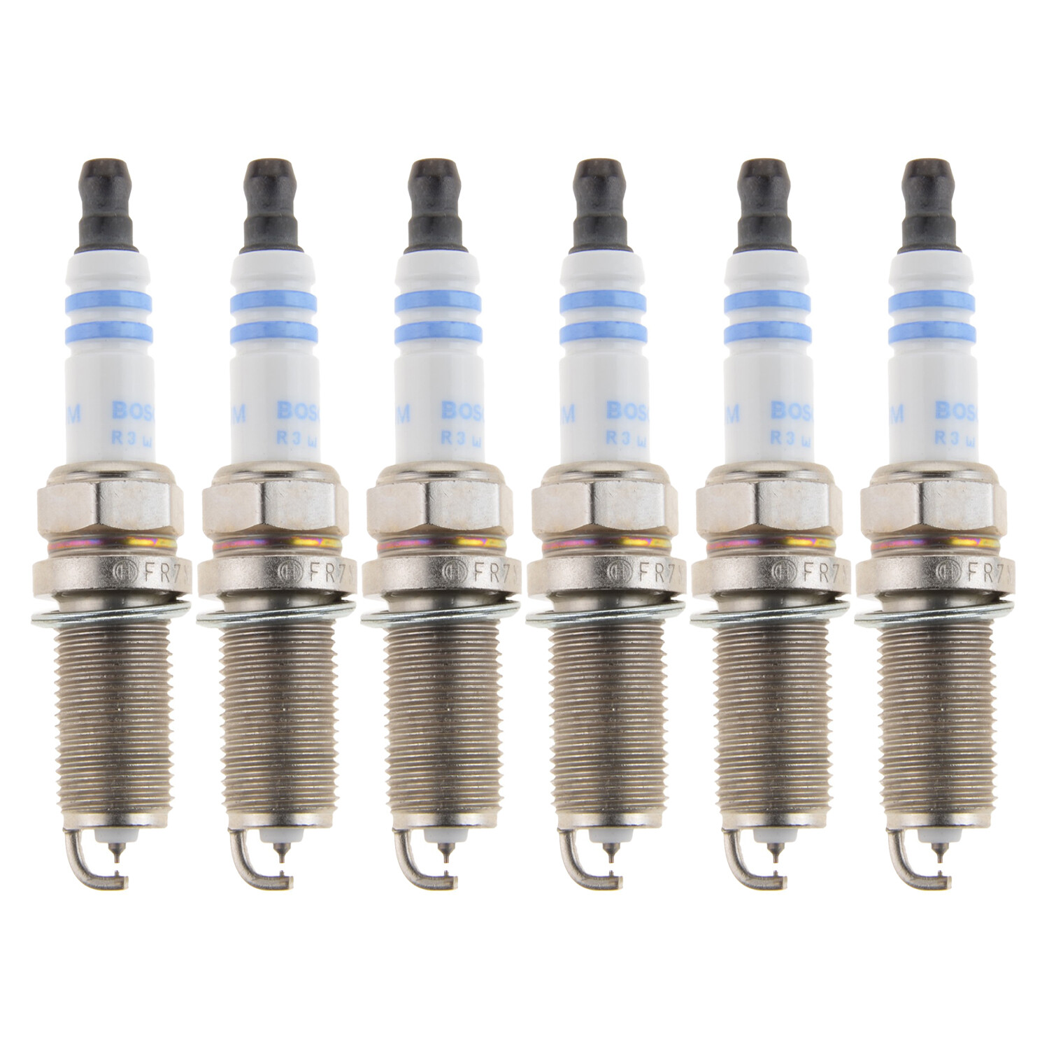 Bosch Fine Wire Double Iridium Pin-to-Pin Spark Plug Set (6 Pieces) For ...