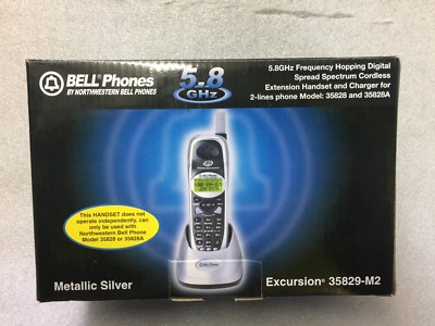 NEW Northwestestern Bell Phones Add On aditional 2 line Handset 35829 ...