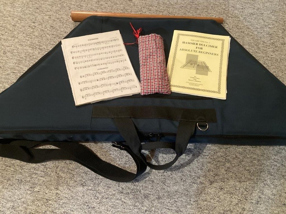 Hammered Dulcimer W/case & Hammers Dulcimers Stand Masterworks Russell ...