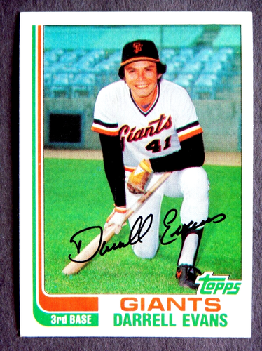 Darrell Evans #17 Topps 1982 Baseball Card (San Francisco Giants) E | eBay