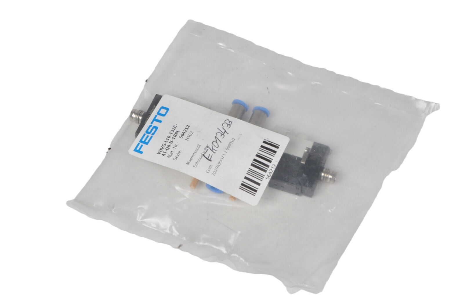 FESTO solenoid valve VUVG, VUVG-L10-T32C-AT-Q4-U-1R8L 564212 | eBay