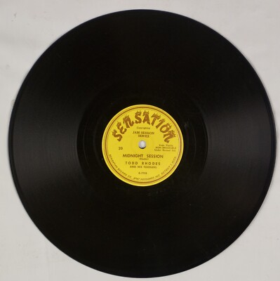 TODD RHODES: Midnight Session US ’49 Sensation 20 R&B Blues 78 E- Hear ...