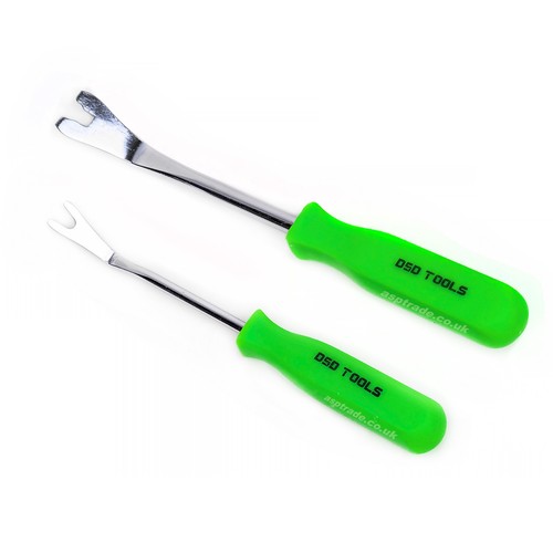 DSD TOOLS 2pc CAR DOOR PANEL REMOVER & INTERIOR TRIM CLIP POPPER TOOL ...