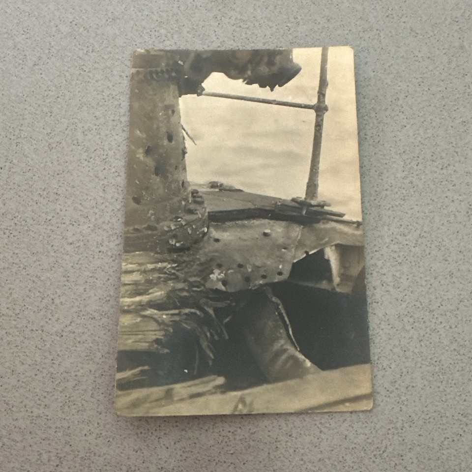 WW1 German Navy Ship Damage Photos RPPC Battle of Jutland 1916 Imperial ...