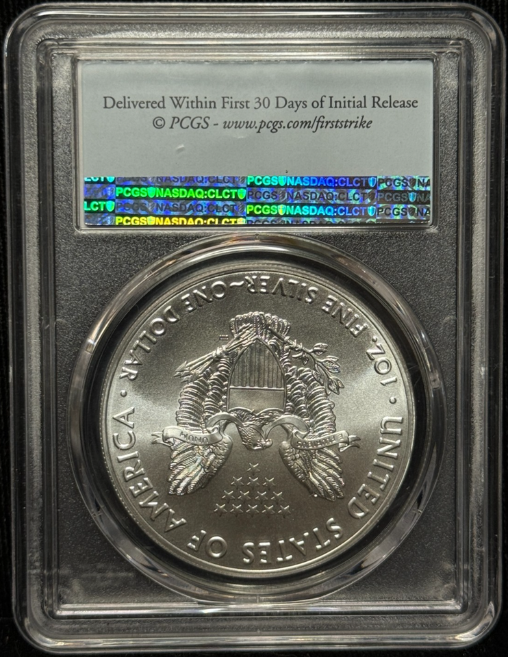 2018 - PCGS MS 69 - American Silver Eagle One Dollar S$1 999 Fine 1 Oz ...