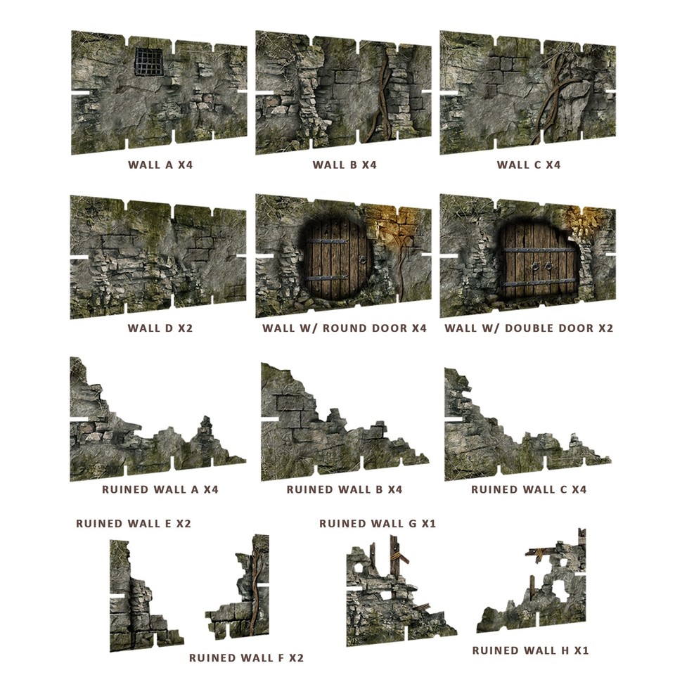 Fantasy Dungeon Terrain Core Set Battle Systems Scenery for Warhammer D ...