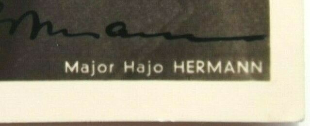Hajo Herrmann WW II Luftwaffe Pilot Autograph Signed Vintage Hoffmann ...