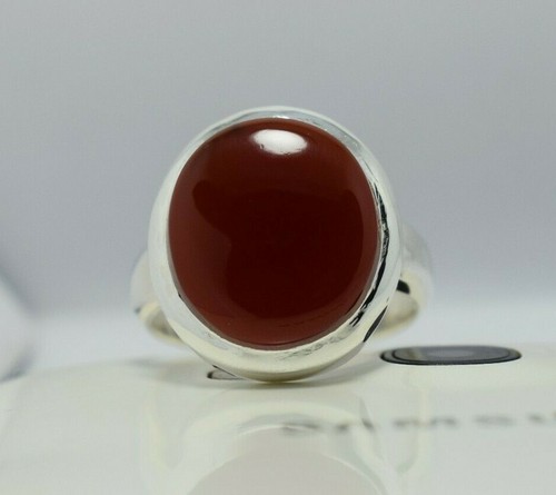Brown Blood Red Yemeni Aqeeq Rings Agate Akik Aqiq Silver Rings Mens ...