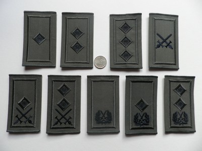 Irish Defence Forces, Army Rank Epaulette Sliders, Officer Ranks. New ...