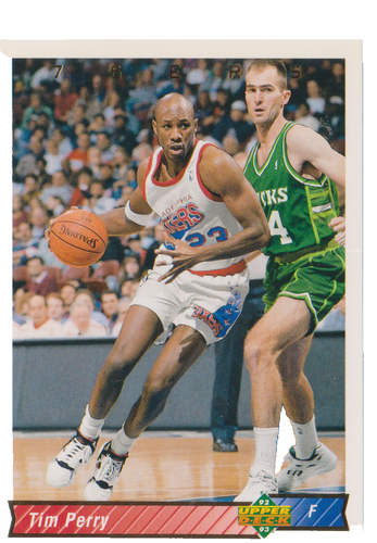 Ted Perry 76ers Forward 1992-93 Upper Deck Card # 393 Near Mint | eBay