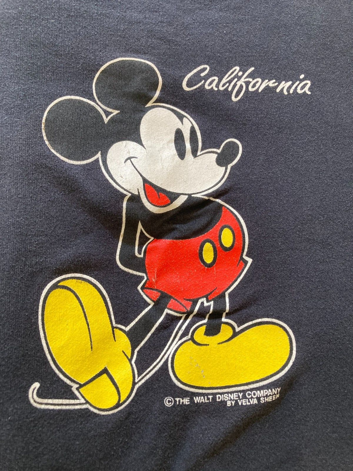 Vintage Adult Large Mickey Mouse Sweatshirt With Cut Off Short Sleeves ...
