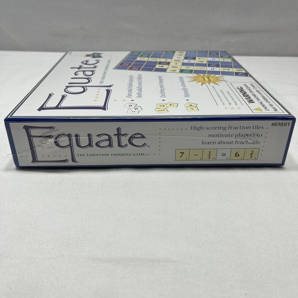 Equate The Equation Thinking Math Board Game Educational Fun - NEW | eBay