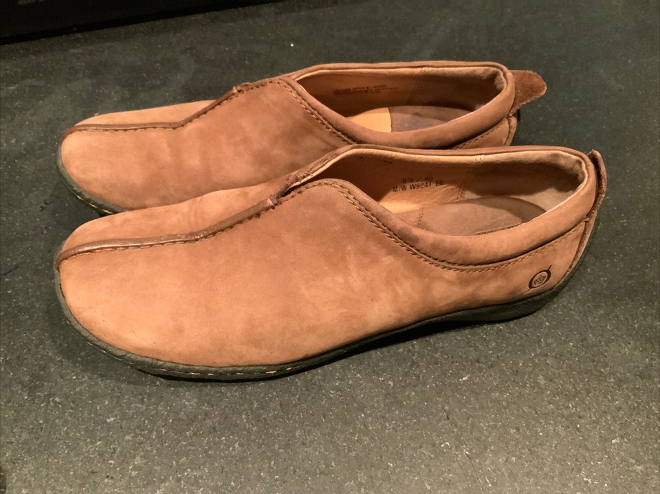 Born Ladies' Brown Suede Loafers Slip-On Shoes ~ Sz 8.5 / 40 | eBay