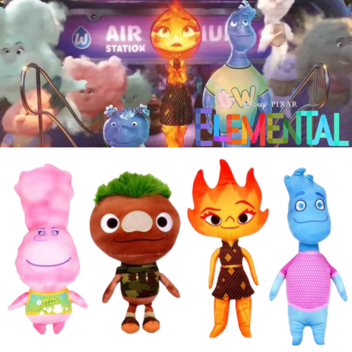 Elemental Ember Wade Gale Fern Plush Toy Soft Stuffed Doll Gift Kid ...