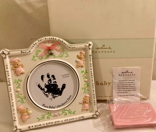 Hallmark Keepsake Baby Handprint Photo Frame With Ink New Girl | eBay