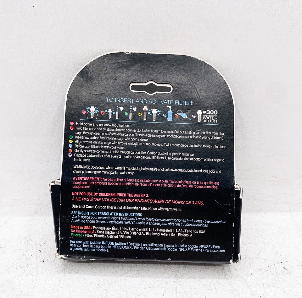 Bobble Infuse Replacement Carbon Filters - 2 Pack (2 Total Filters) | eBay