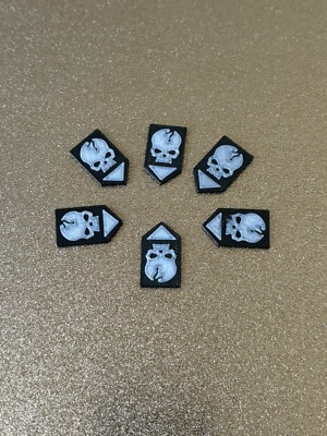 Battle Shock Tokens Markers Battleshock X 6 Black With White/Grey ...