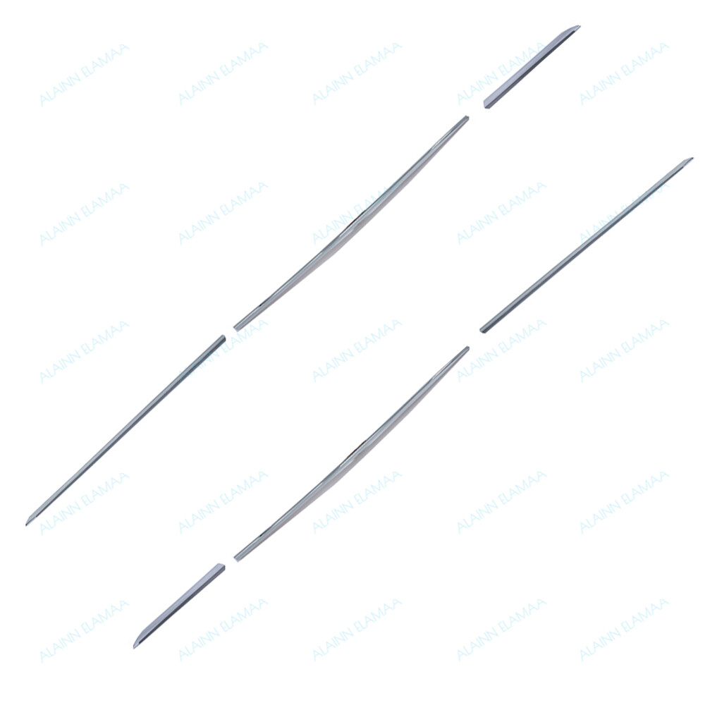 6pcs Side Door Chrome Body Mouldings Trim Fit For Mercedes Benz S W222 ...