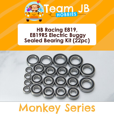 HB Racing E819, E819RS Electric Buggy - 22 Pcs Rubber Sealed Bearings ...