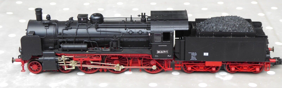 Fleischmann H0 steam locomotive BR 38 2471-1 of the DR epoch 4 with DSS ...