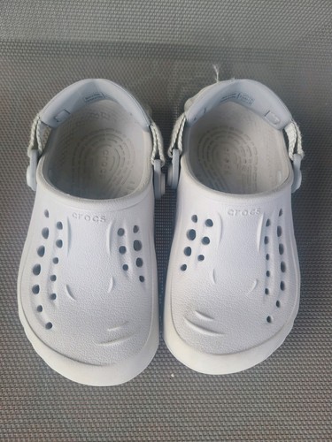 Crocs Light Gray Echo Clog Sz C10 | eBay