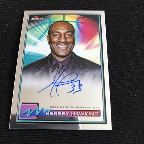 2021 Topps Finest Hersey Hawkins Auto Autograph #FA-HH | eBay