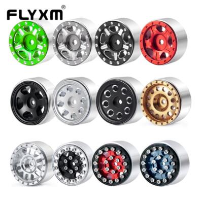 8 models 4PCS Alloy Beadlock RC Wheel Rim Hub for Axial SCX24 1/24 RC ...