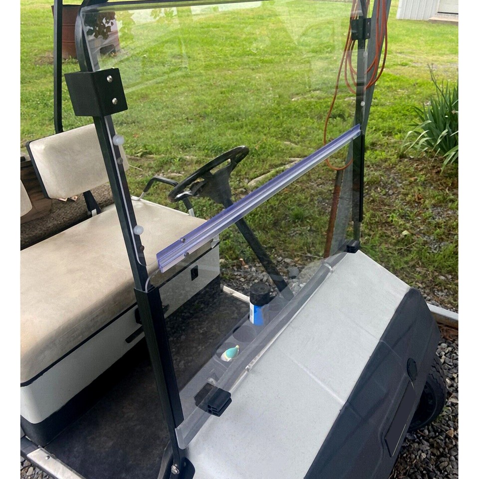 Clear Fold Down Golf Cart Windshield for EZGO Marathon 1986-1994.5 | eBay