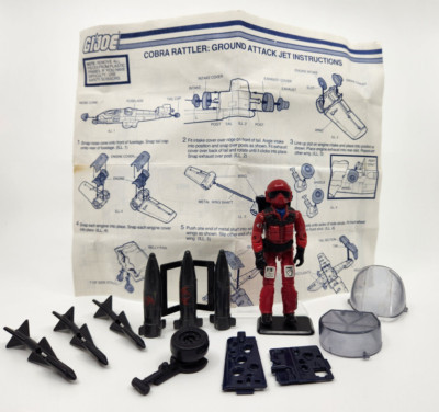 Hasbro G.I. Joe ARAH Action Figure - Wild Weasel - Loose w/ Rattler Parts & Docs | eBay