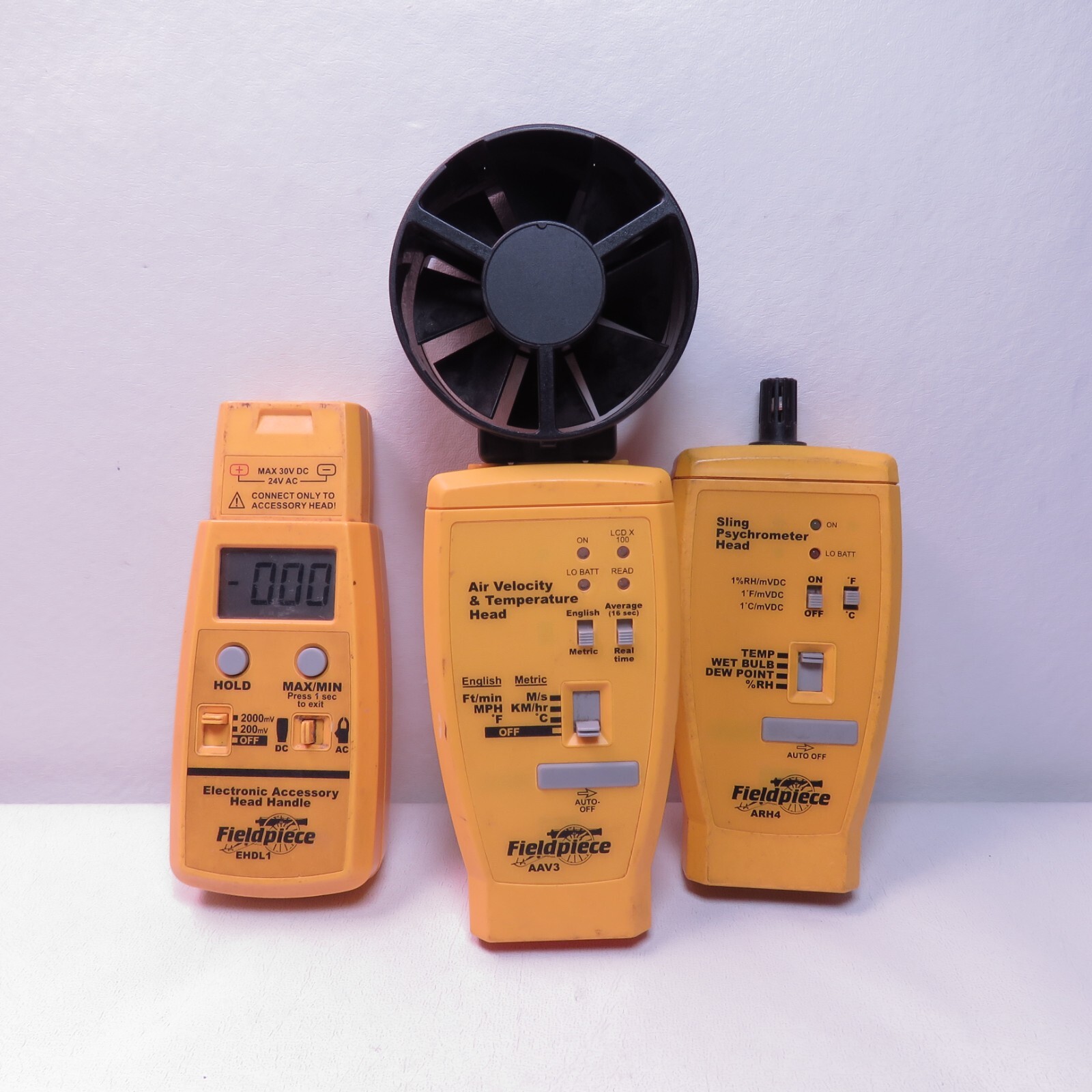 Fieldpiece EHDL1 Electronic Handle And 2 Head attachments ARH4 + AAV3 ...