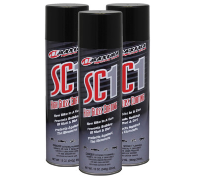 3x Maxima Racing Oils SC1 High Gloss Sillicone Clear Coat 12oz. Spray 3 ...