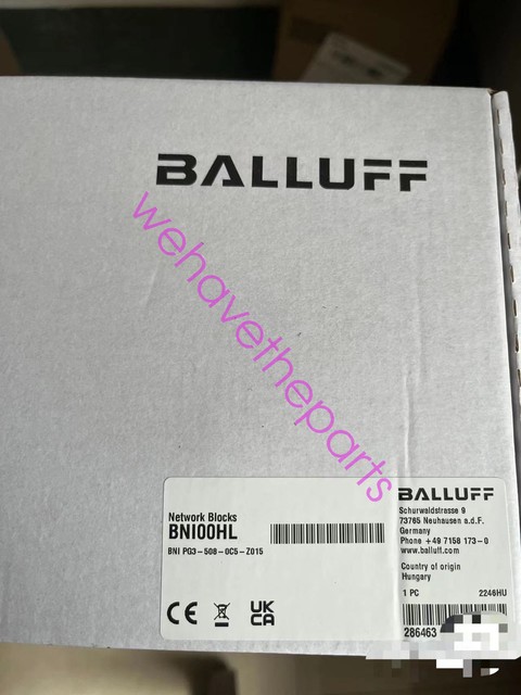 1PC Balluff BNI00HL BNI PG3-508-0C5-Z015 Network blocks Expedited for ...