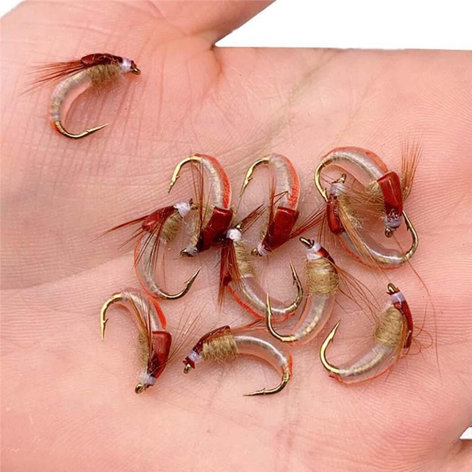 24-120Pc Wet Dry Nymph Fly Fishing Lure Set Fake Flies for Trout ...