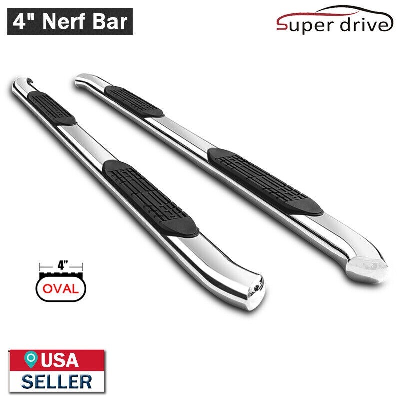 2019-2024 Dodge Ram 1500 Classic Quad Cab 4" Chrome Nerf Bars Side ...