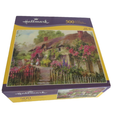 NEW "Country Cottage" Hallmark 500-piece puzzle smoke-free and pet-free ...