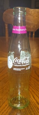 Coca Cola Coke 12 oz California Raspberry Empty Glass Soda pop Bottle ...