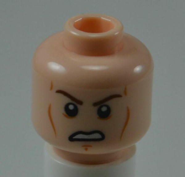 LEGO Minifigure DBL Sided Flesh Head Angry Face C597 for sale online | eBay
