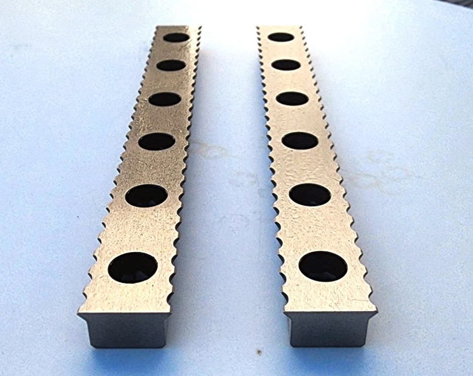 CNC Milling Steel Vise Hard Jaw Replaceable Teeth (Parts Only) 6 Inches ...