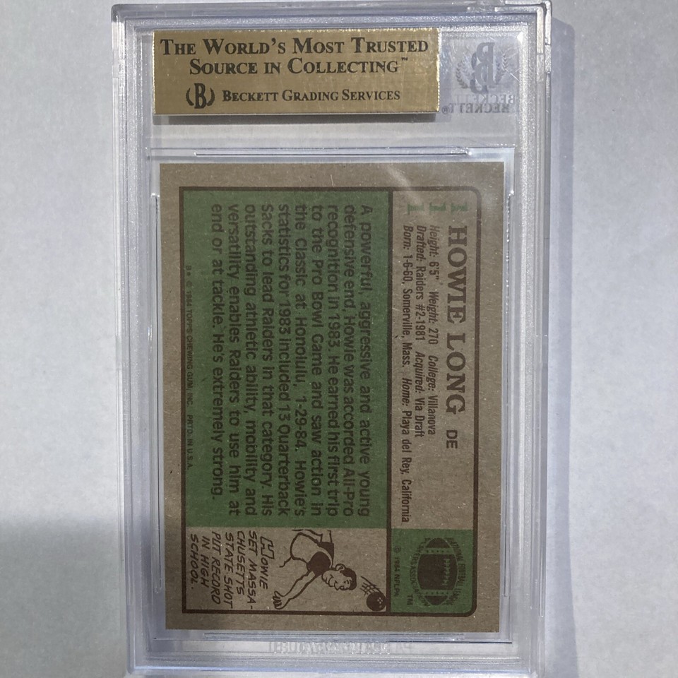 1984 Topps HOWIE LONG RC #111 BGS 9.5 (ALL GRADES 9.5) | eBay