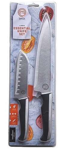 MasterCHEF Champions Collection 4pc. Chef Essential Knife Set Full-Tang ...