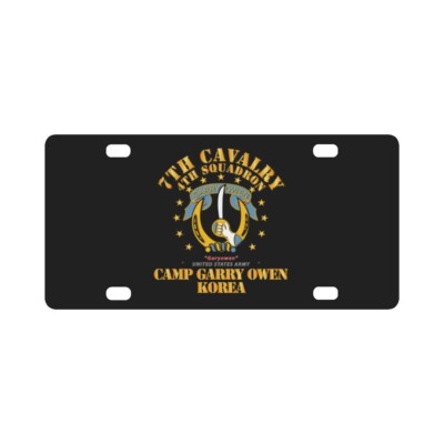 License plate-Army - 4th Squadron 7th Cavalry - Camp Gary Owen Korea | eBay