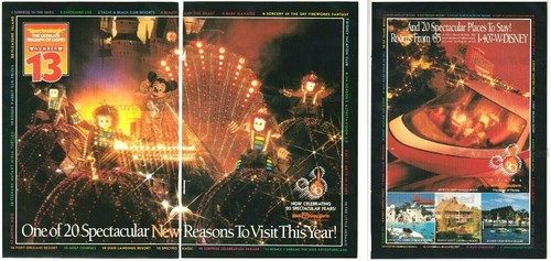 Walt Disney World 20th Anniversary 3pg Vintage Print Ad Advertisement ...