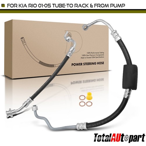 2x New Power Steering Pressure Hose Assembly for Kia Rio 2001-2005 L4 1 ...