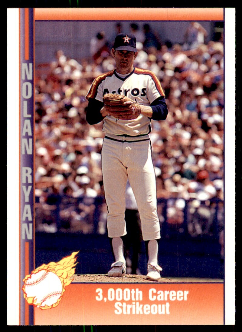 1991 Pacific Nolan Ryan Express 3,000 Career Strikeout Baseball Cards ...