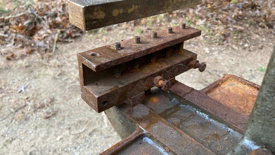 Antique Cast Iron Leather Rivet Press Punch Tool Riveter w Stand Foot ...