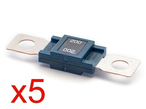 Five Flosser 8048200 Bolt On 200 Amp Fuses - Replaces MEGA and AMG Fuse ...
