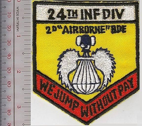 US Army Airborne 24th Infantry Division, 2nd Airborne Brigade mid 50's ...